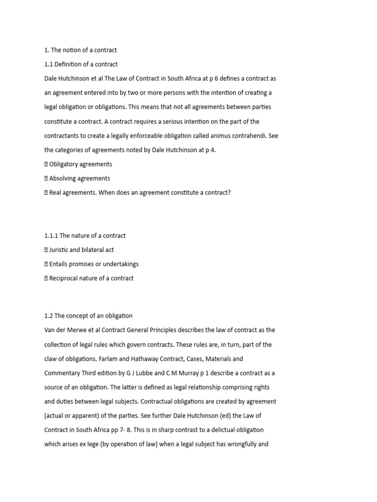 Law of Contract Notes | PDF | Justice | Crime & Violence