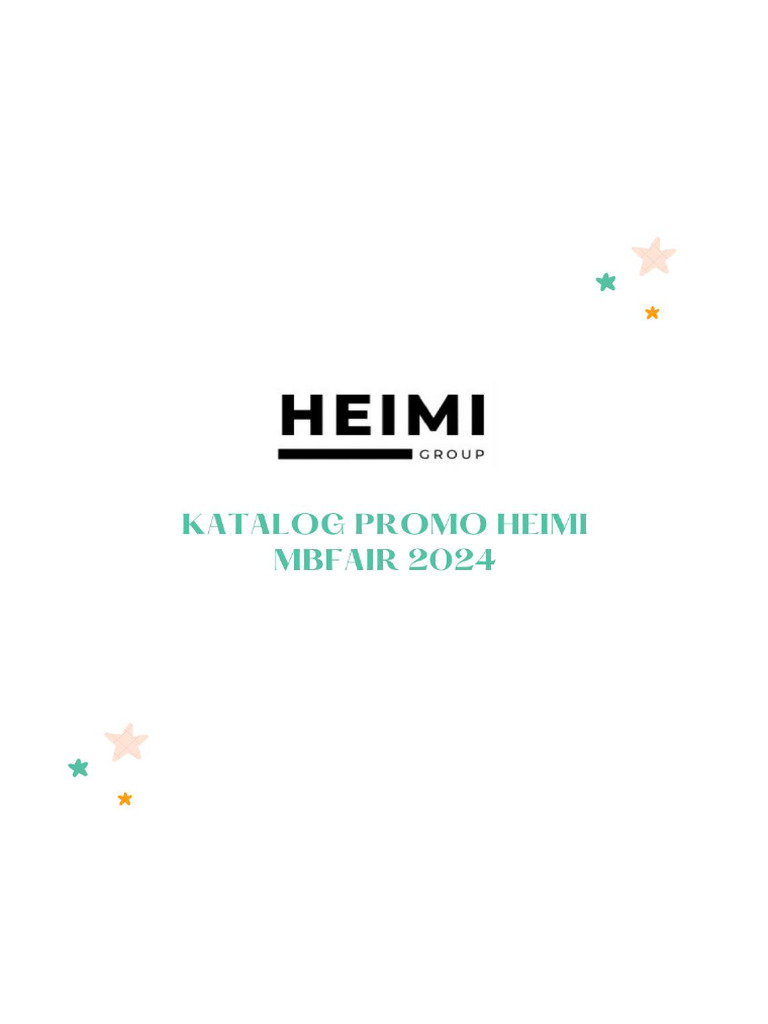 Heimi Katalog Promo MBFair 2024 Kokas | PDF