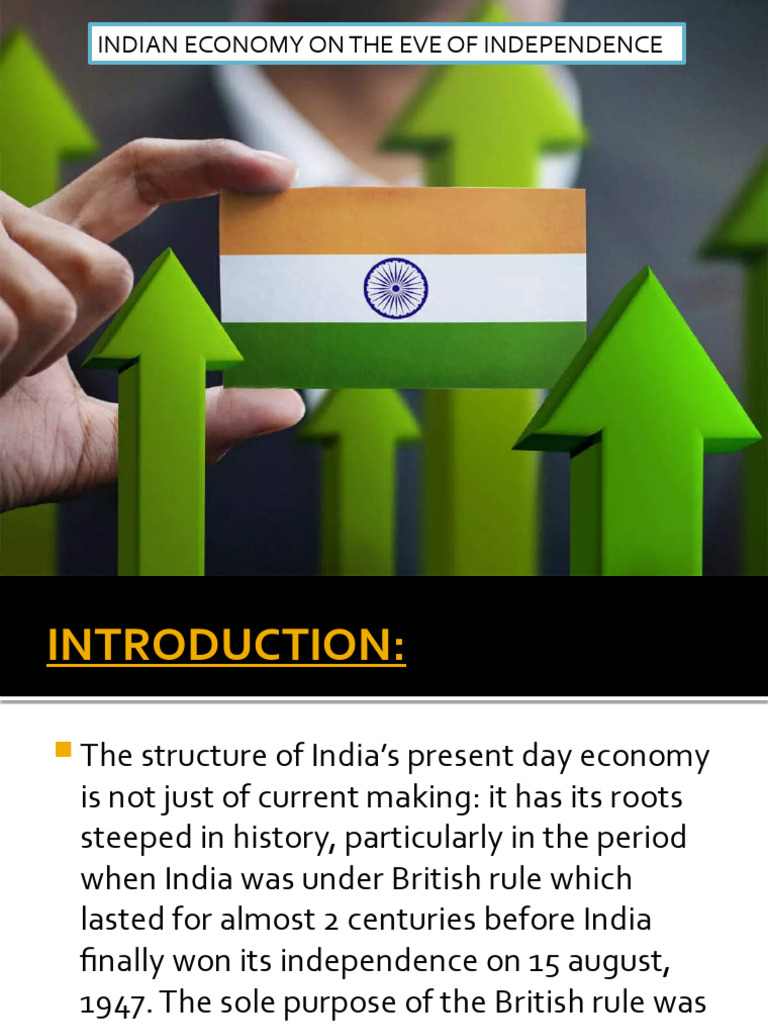 Characteristics of Indian Economy On The Eve of Independence | PDF ...