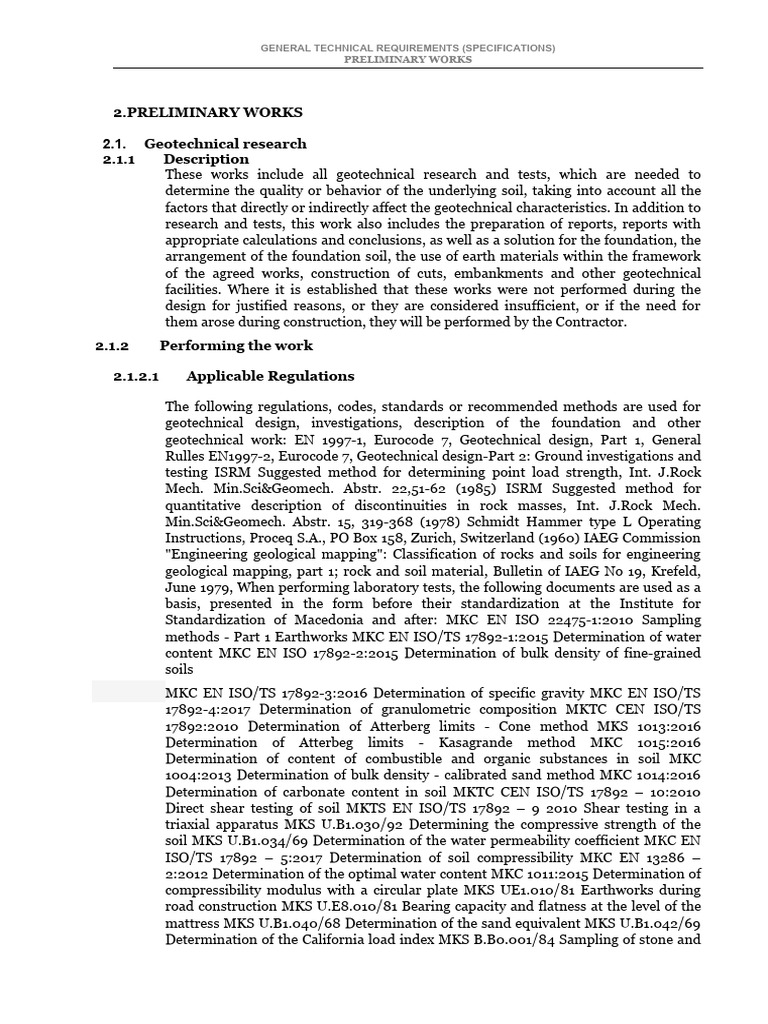 02 Preliminary Works | PDF | Geotechnical Engineering | Road Surface