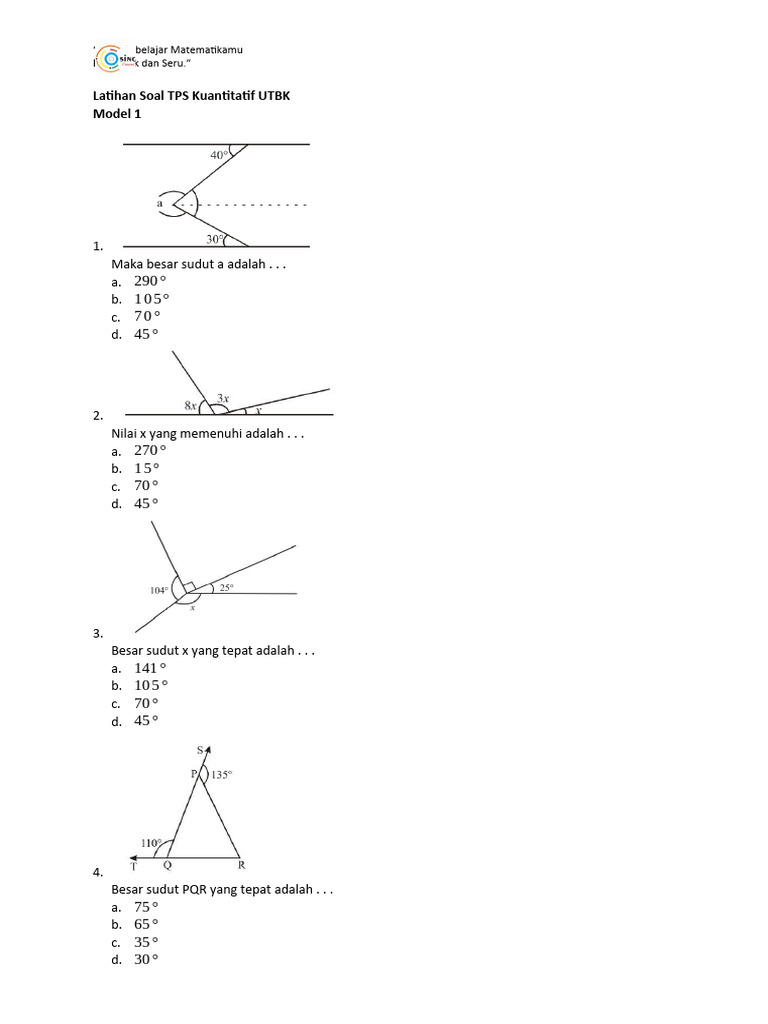 Latsol UTBK Model 1 | PDF