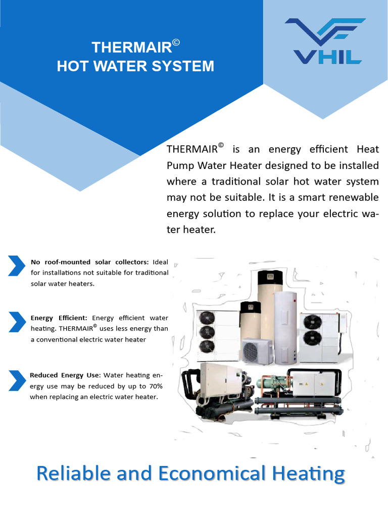 Thermair Smart Water Heat Pump | PDF | Water Heating | Heat Exchanger