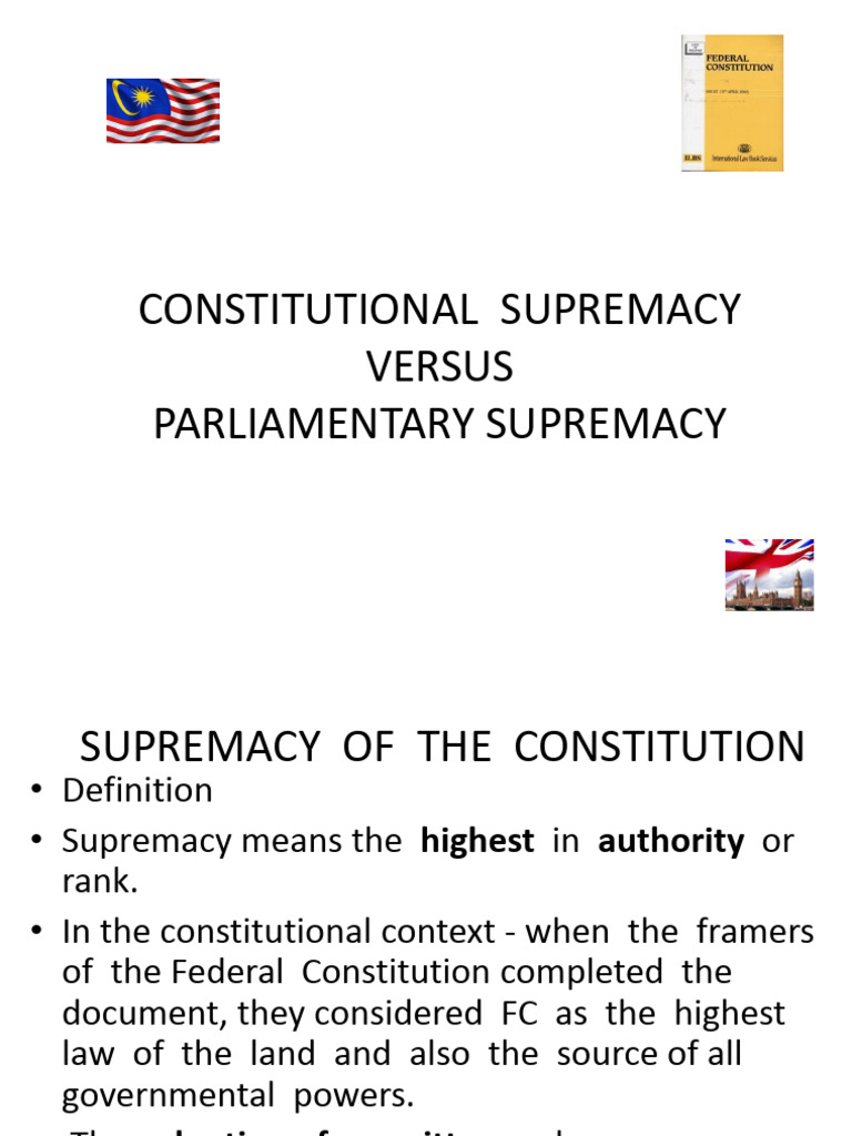 Law437 Constitutional Supremacy | Download Free PDF | Constitution ...
