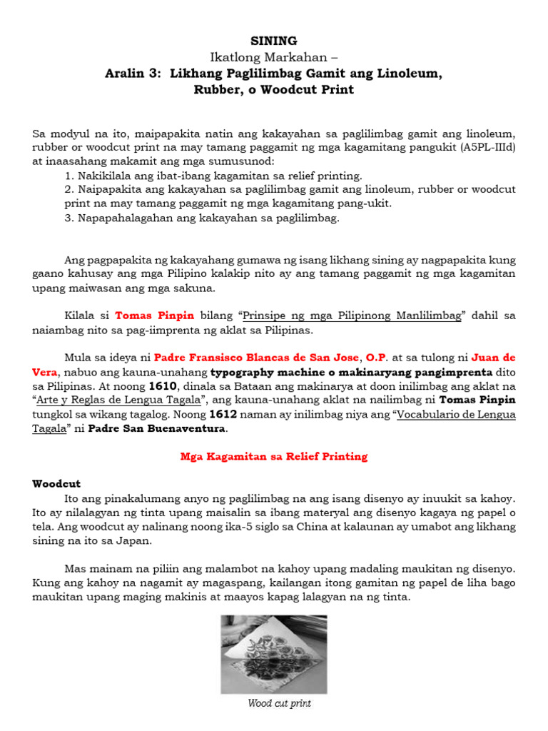 SINING 5 - Module 3 | PDF