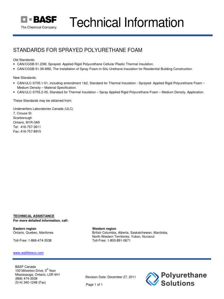 2.9.2 - 82 - Standards For Spray Polyurethane Foam | PDF | Computers