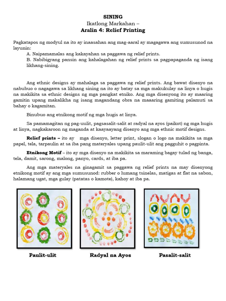 SINING 4 - Module 4 | PDF