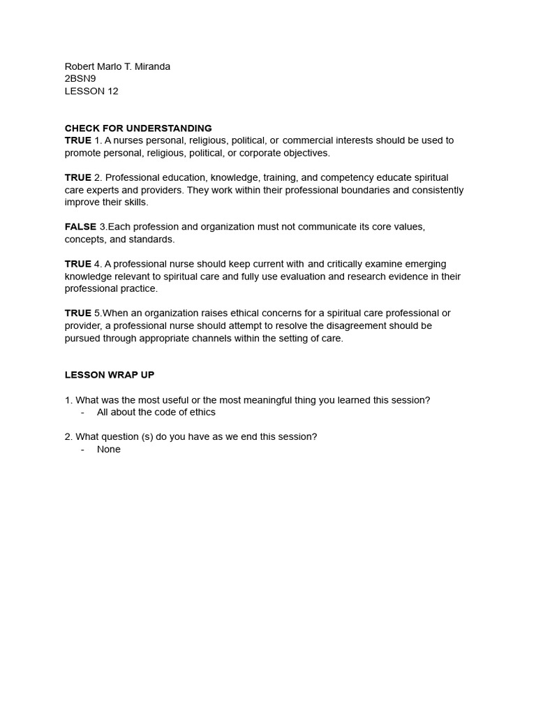 Gen 017 Lesson 12 | PDF