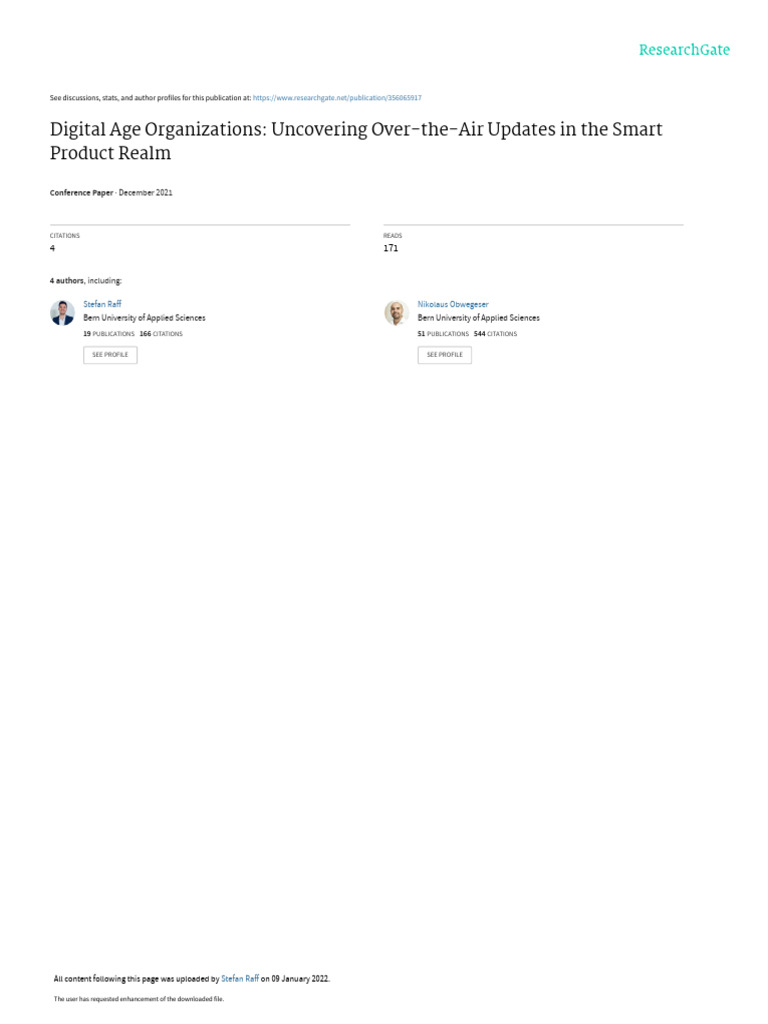 ICIS2021 Short Paper OTA Updates | PDF | Multicollinearity