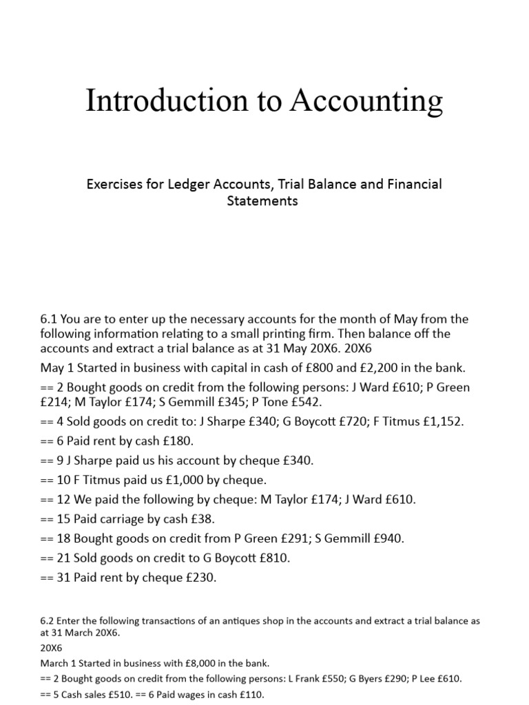 Introduction To Accounting | PDF