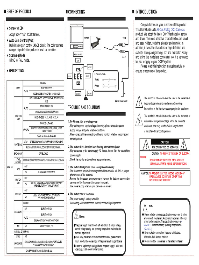 Analog CCD | PDF | Power Supply | Charge Coupled Device