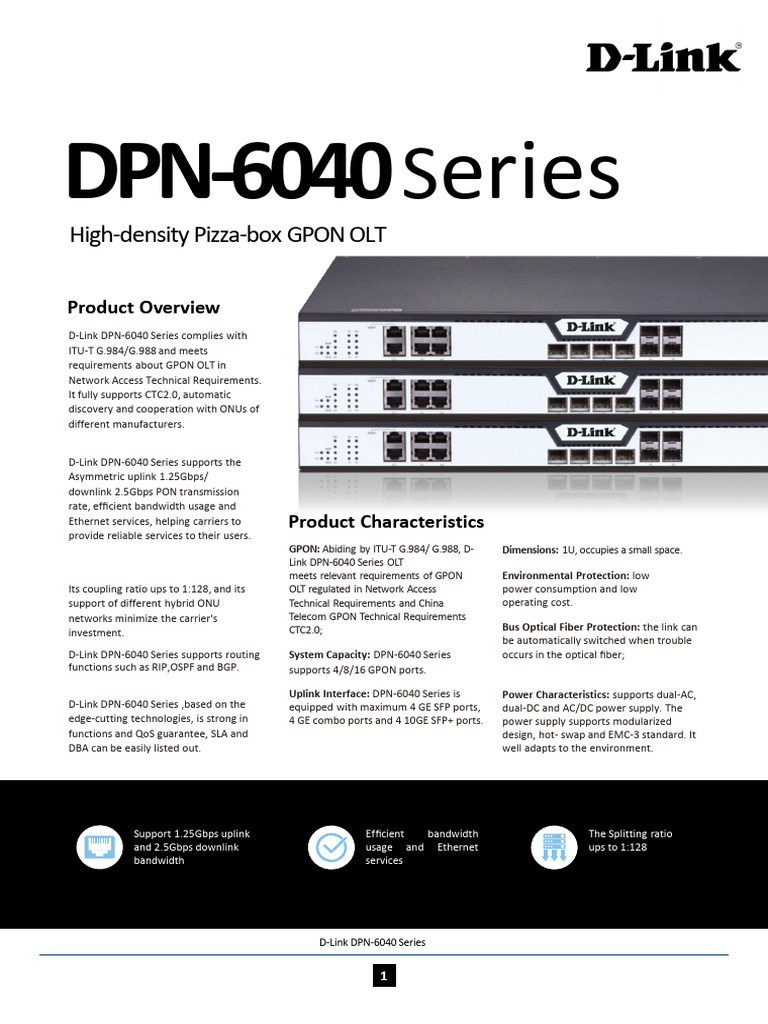 D-Link DPN-6040 Series Datasheet | PDF | Computer Standards | Service ...