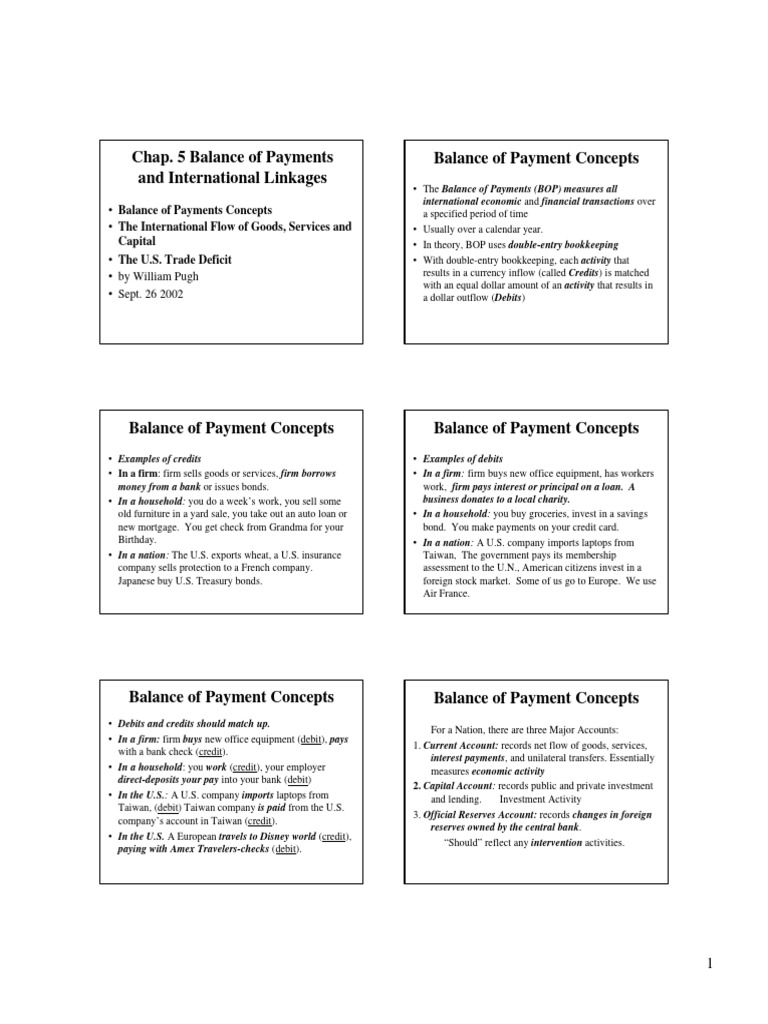 BOP | PDF | Balance Of Payments | Balance Of Trade