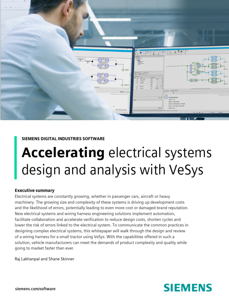 Siemens Sw Accelerating Electrical Systems Design And Analysis With