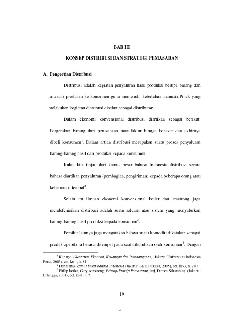 Landasan Teori Strategi Distribusi | PDF | Bisnis