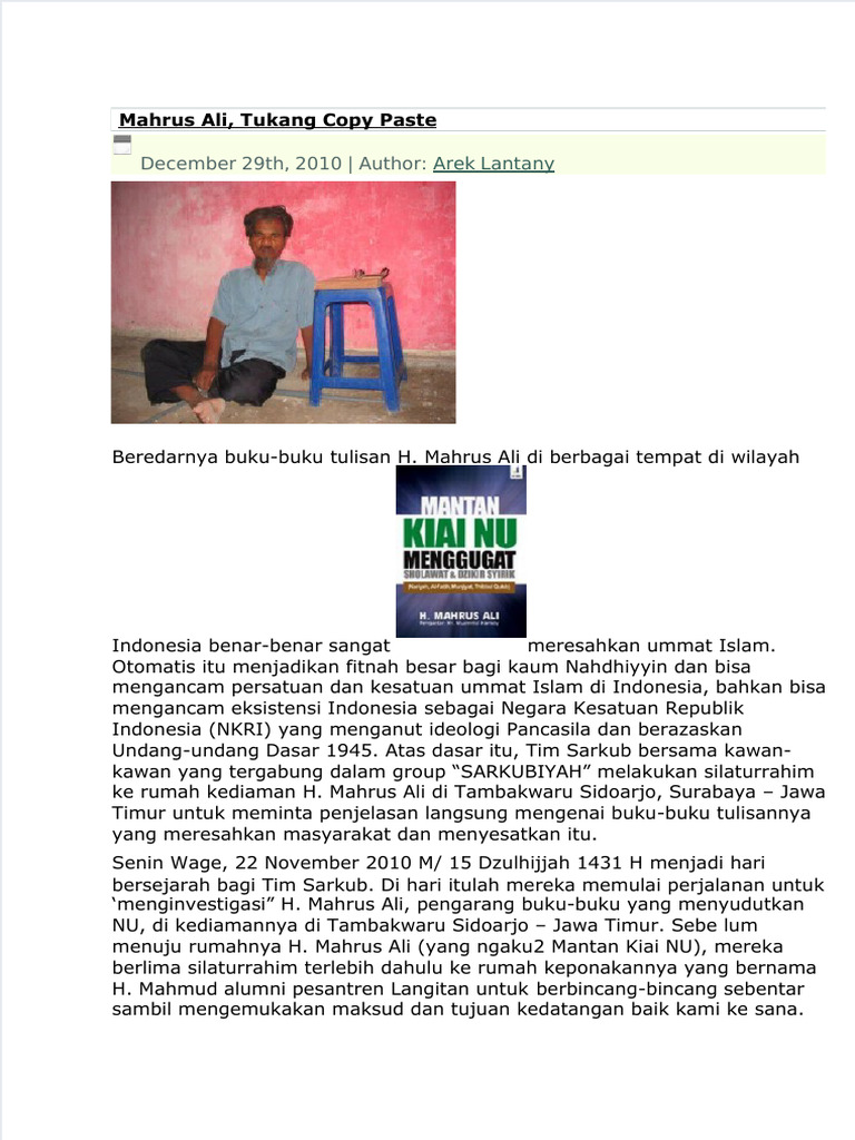 Mahrus-Ali | PDF