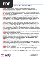 Script For Turn-Over and Installation Ceremonies | PDF