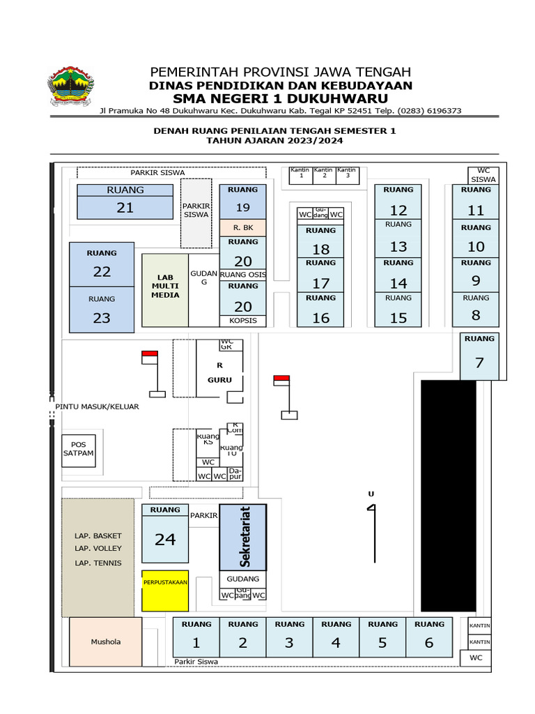 Denah Sekolah Dasar 2023/2024 | PDF
