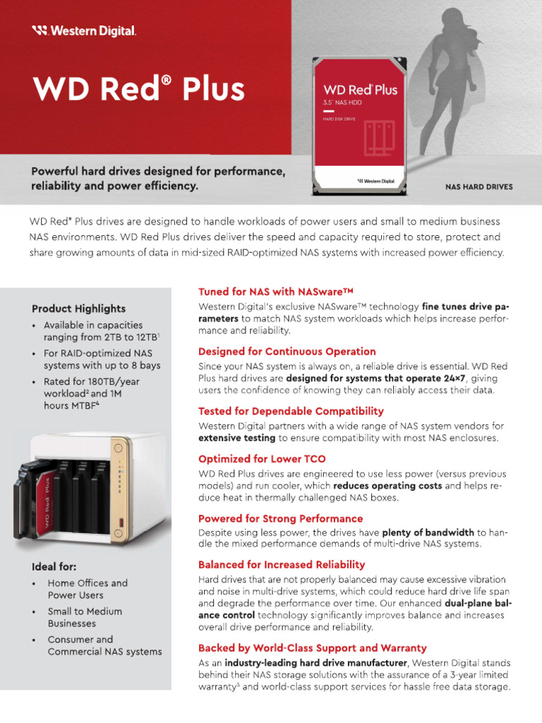 Western Digital WD Red Plus HDD | PDF