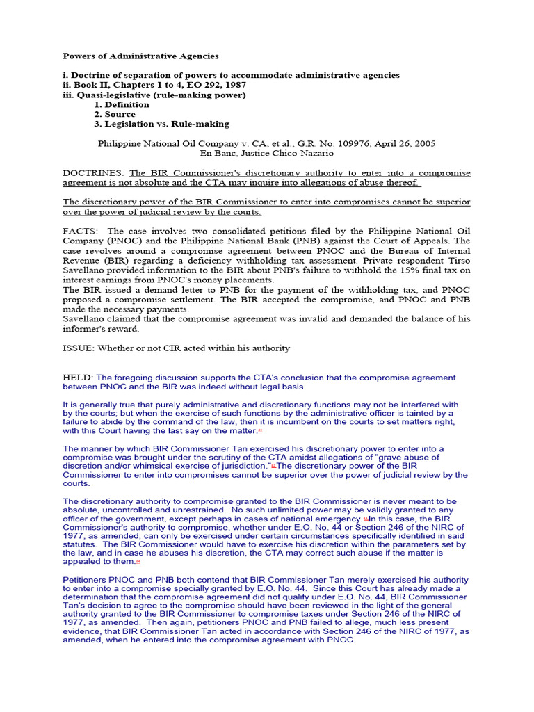 Powers of Administrative Agencies | PDF | Securities Act Of 1933 | U.S. Securities And Exchange ...