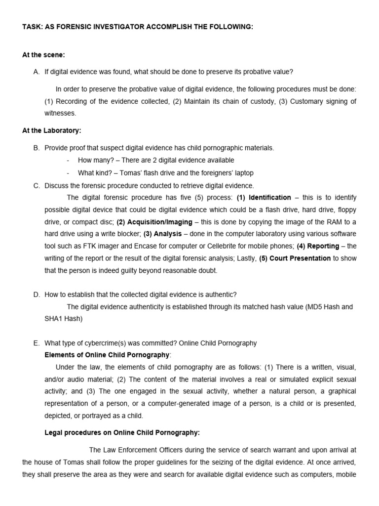 Digital Forensics CAse Study | PDF | Digital Forensics | Computer Forensics