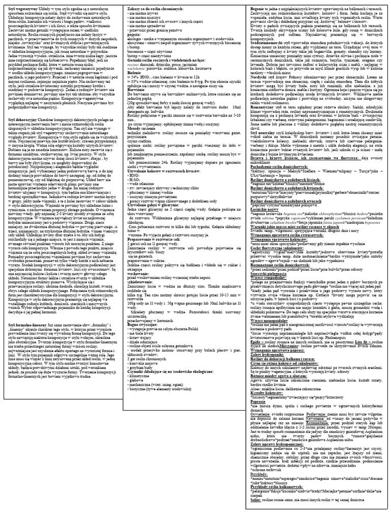 Sciaga Florystyka | PDF