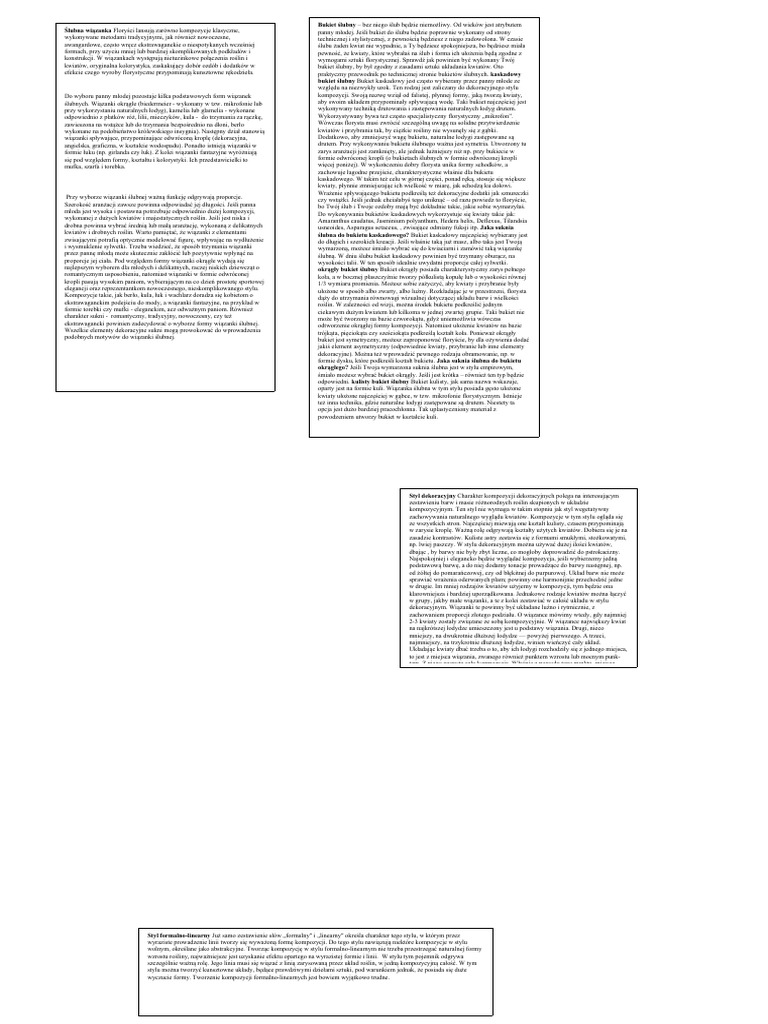 Dok2 Sciaga Florystyka | PDF