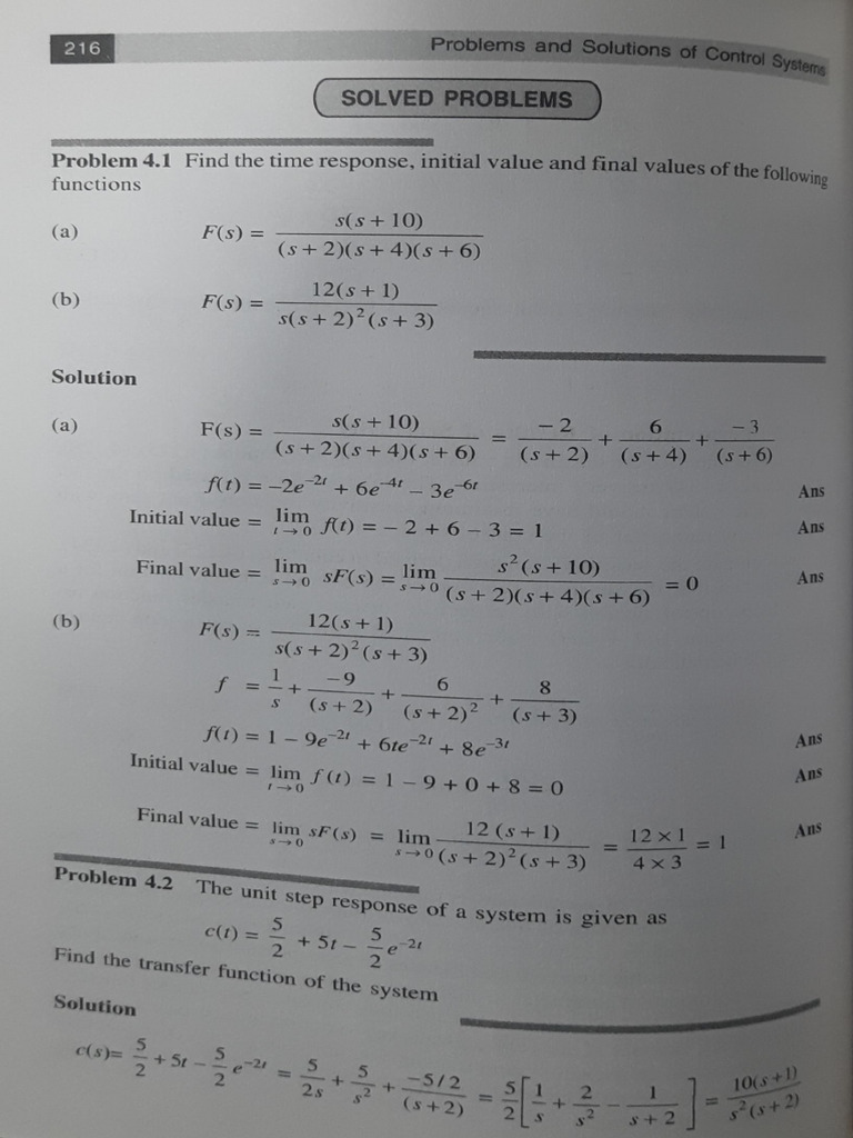 Time Domain Analysis | PDF
