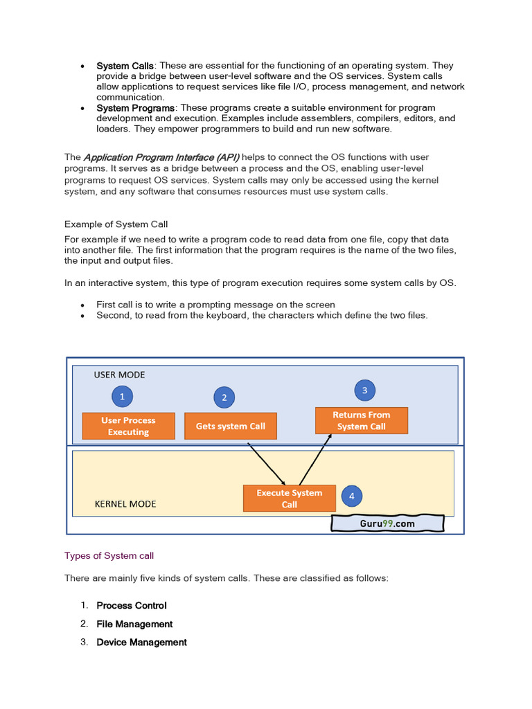 System Calls | PDF | Operating System | Programming System Calls | PDF | Operating System | Programming