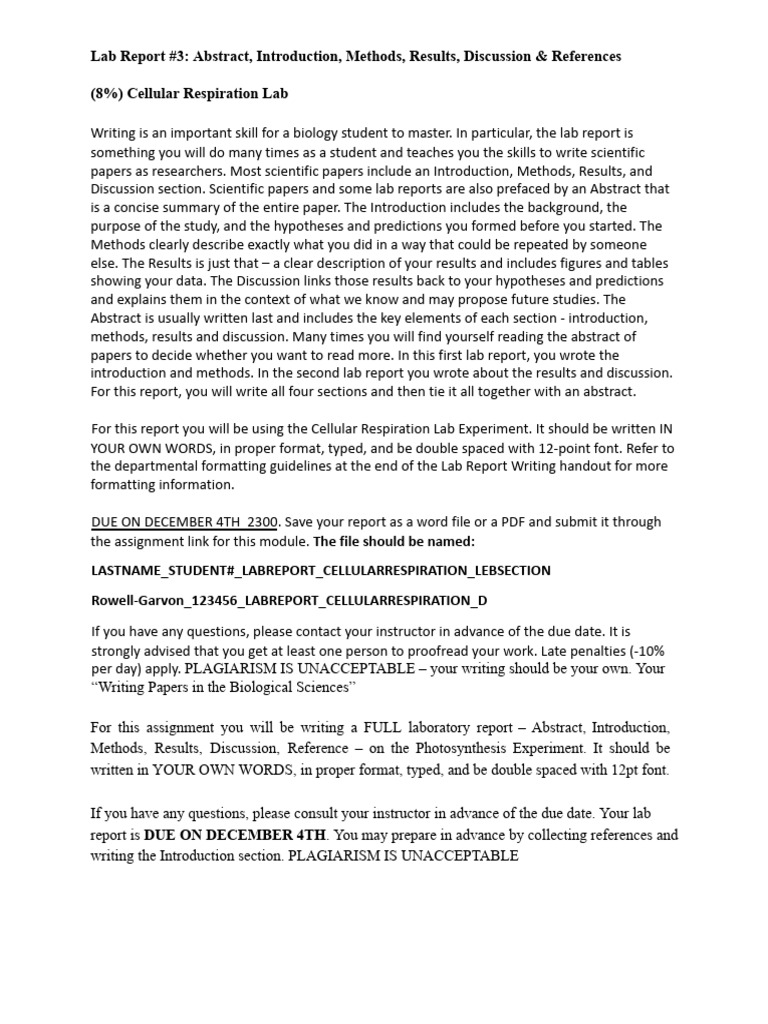 LabReport - #3 - Final Report Rubric 2023 - Fall | PDF | Information | Data