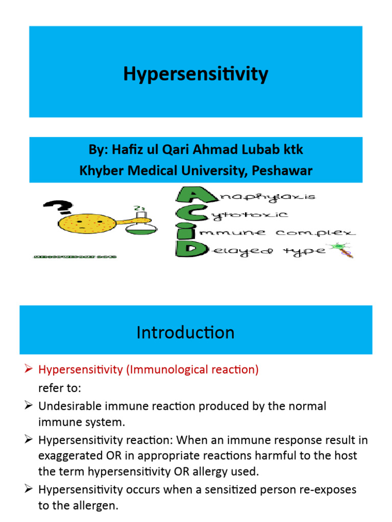 Hypersensitivity | PDF | Allergy | Complement System
