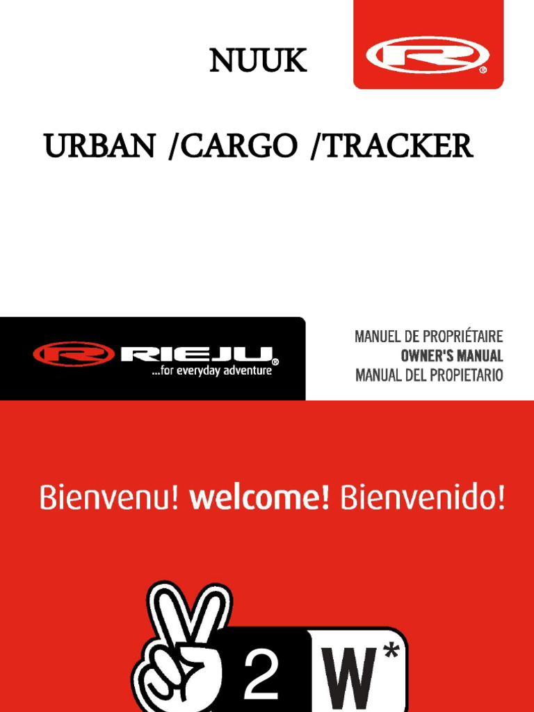Manual del Propietario Nuuk Urban/Tracker | PDF | Motocicleta | Neumático