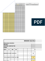 Drainage Invert Level Calculation (Download & Use) | PDF