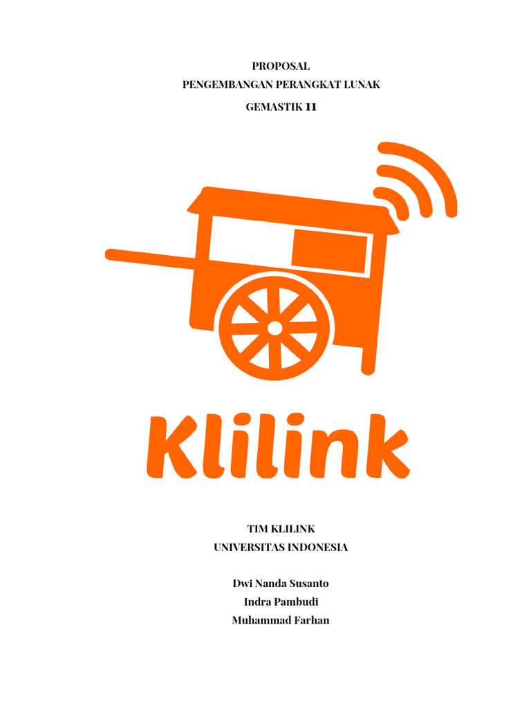 GEMASTIK 11 Pengembangan Perangkat Lunak - 001002 - 1506722720 - Klilink - Klilink - Proposal | PDF