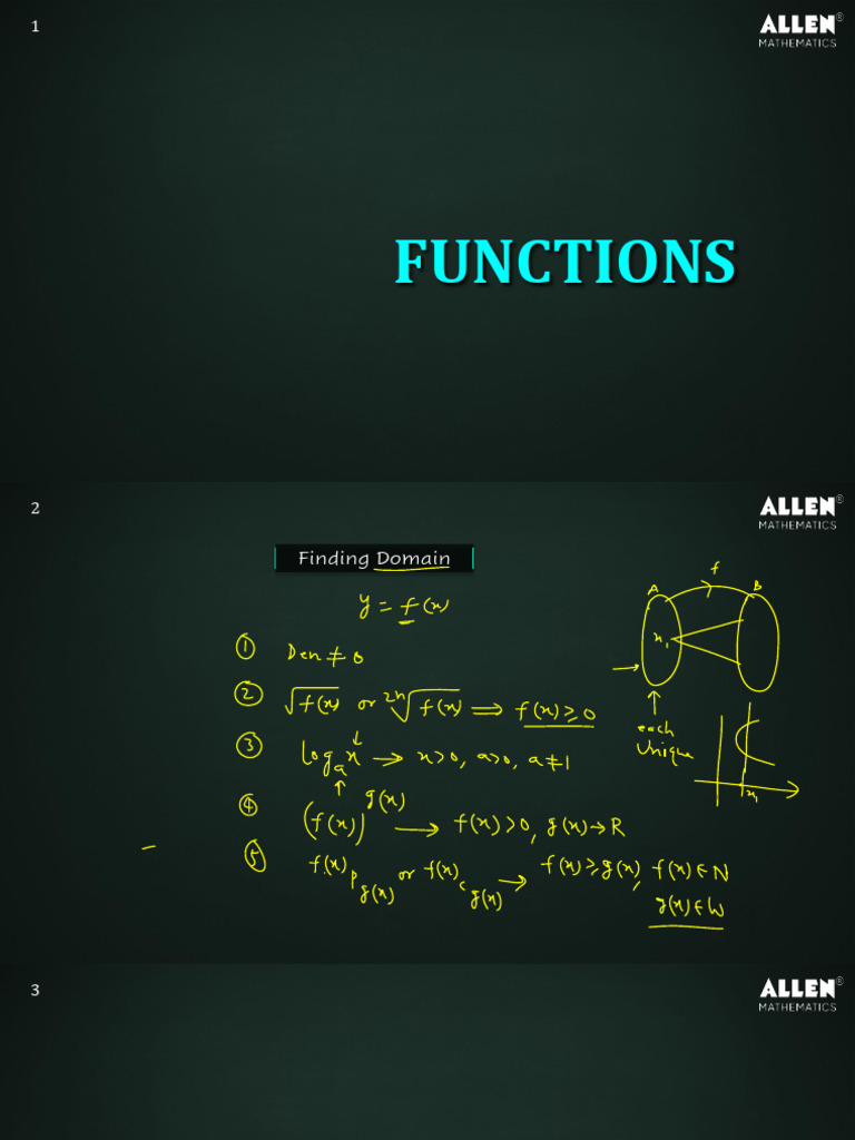 Calculs One Shot Math PDF Part1 22-1-24 | PDF | Function (Mathematics) | Trigonometric Functions
