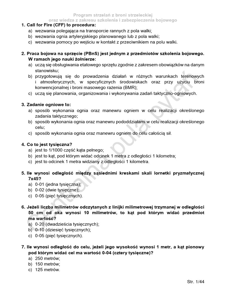 b6. Program Strzelan z Broni Strzeleckiej Oraz Wiedza z Zakresu ... b6. Program Strzelan z Broni Strzeleckiej Oraz Wiedza z Zakresu ...