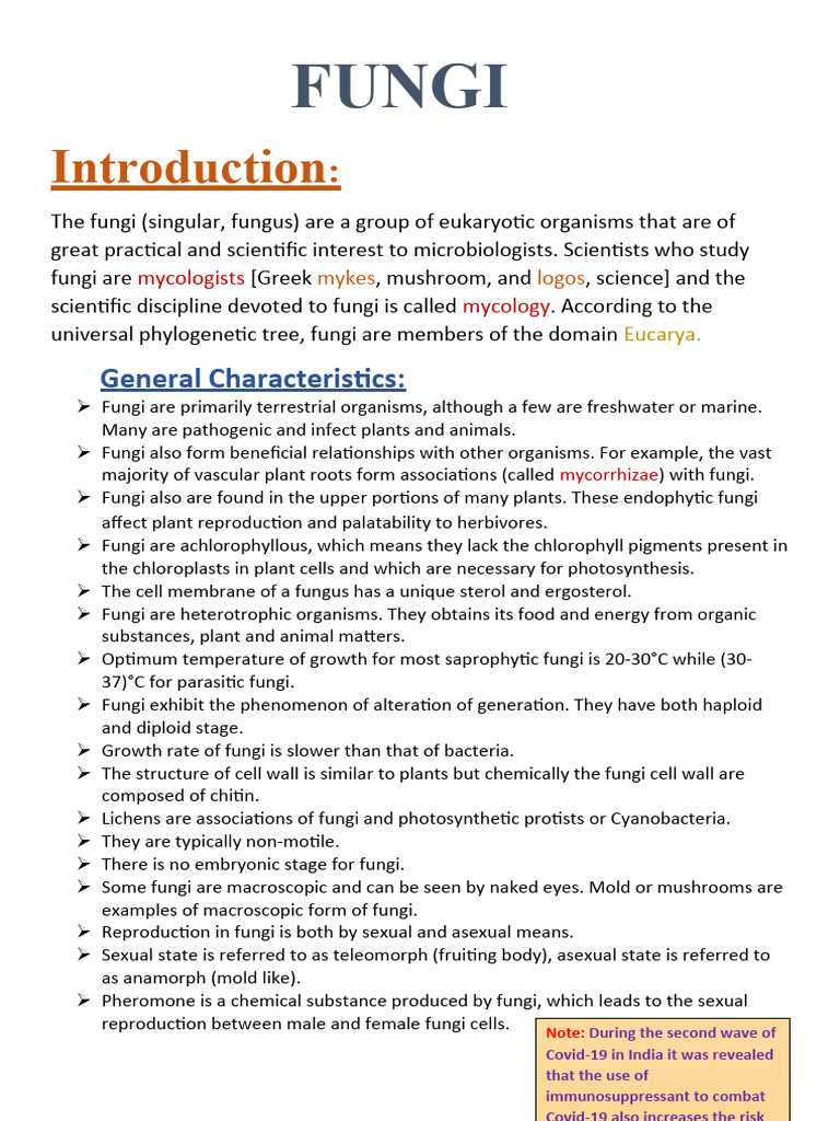 Fungi Pdf Fungus Sexual Reproduction