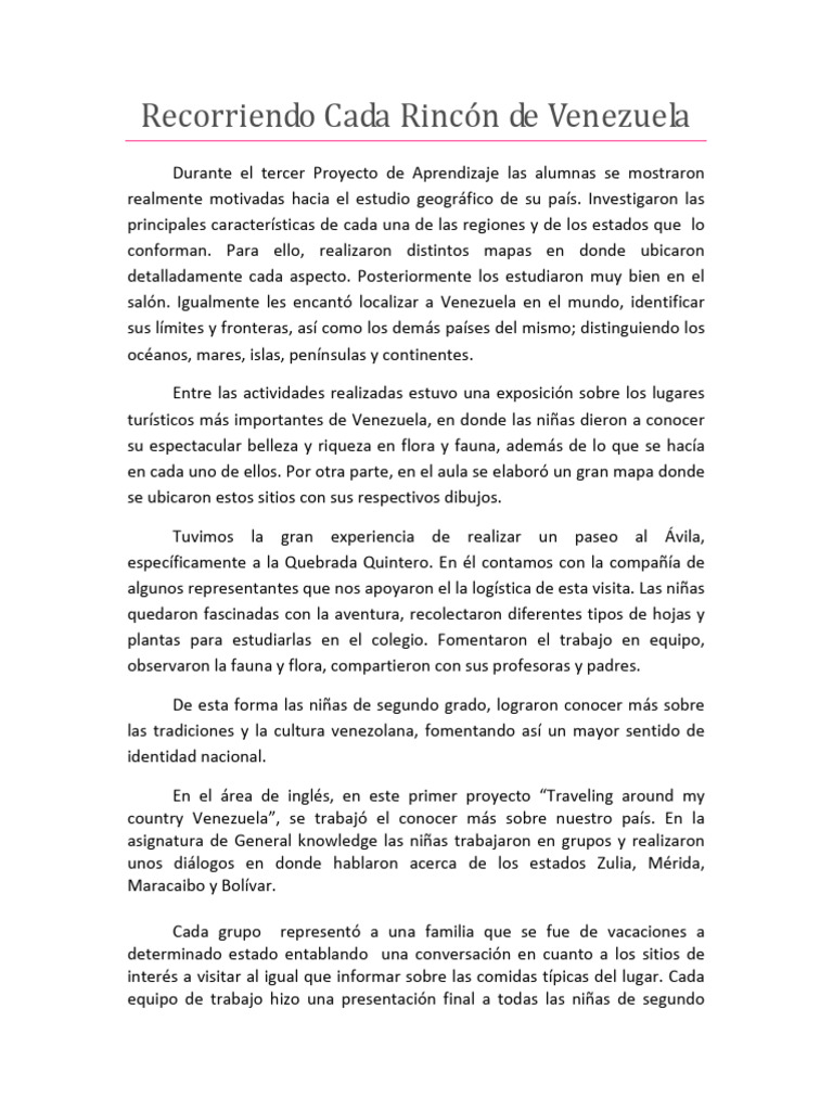 Recorriendo Cada Rinc 243 N de Venezuela | PDF