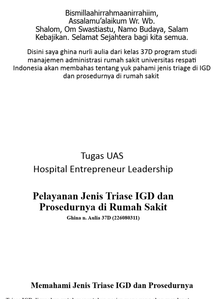 Triage UAS | PDF