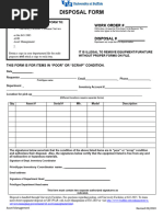 Sample Disposal Form Template | PDF