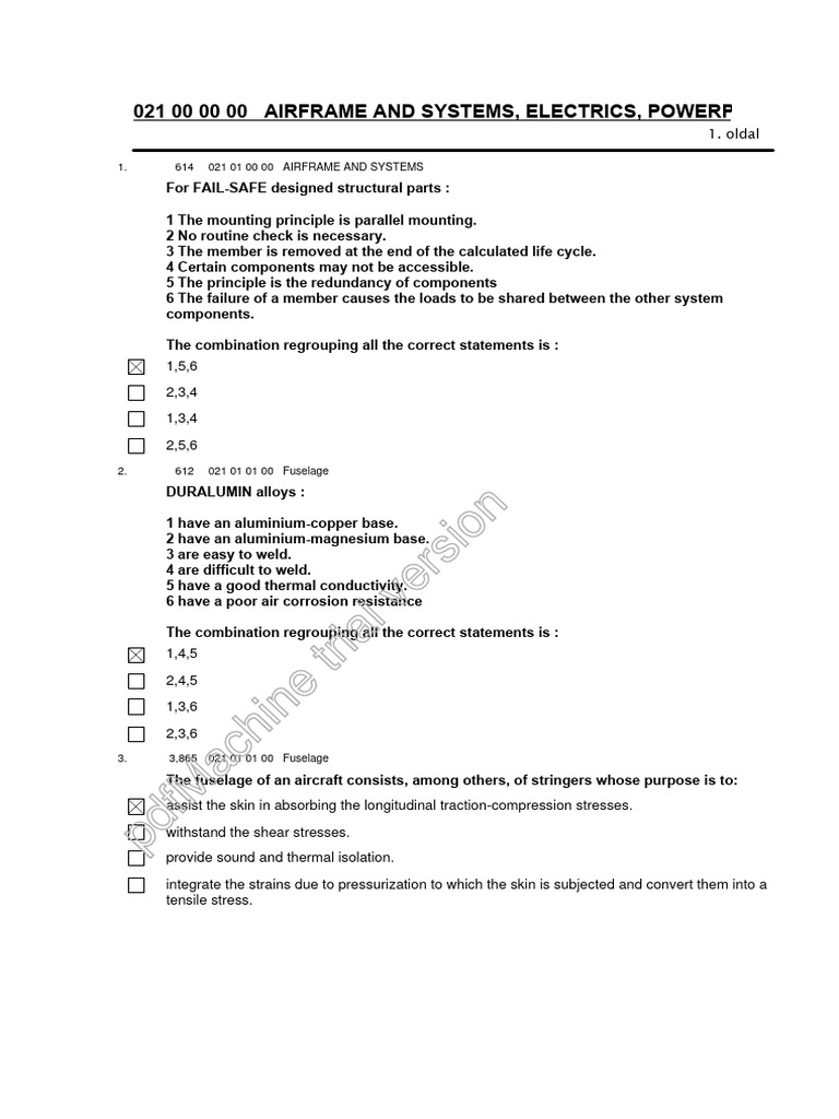 021 00 00 00 Airframe and Systems, Electrics, Powerp (3052) | PDF | Landing Gear | Pump