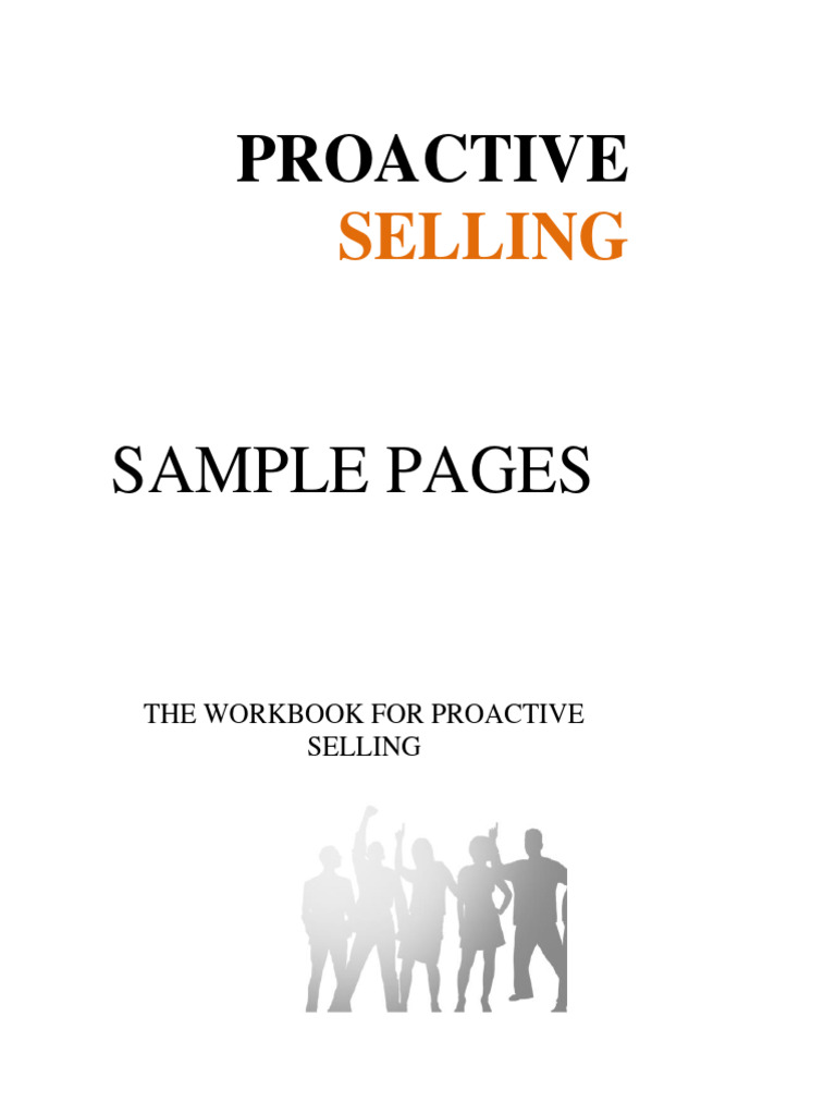 PROACTIVE SELLING - Workbook Sample | PDF