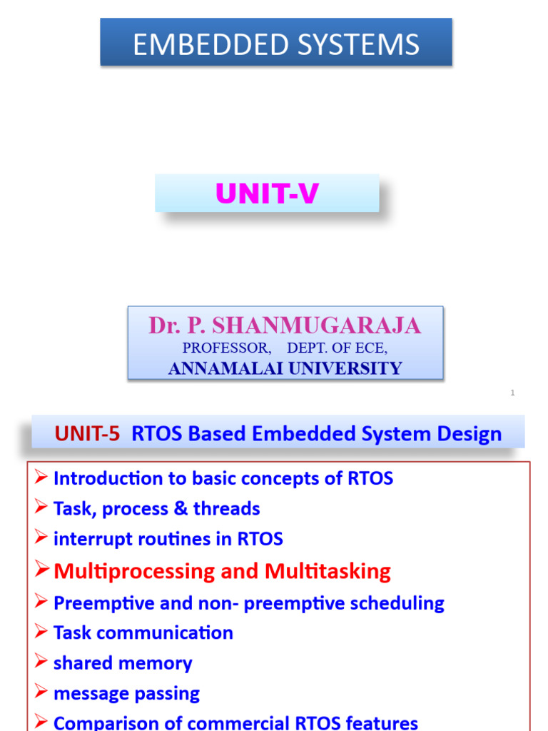 Multiprocessing vs Multitasking in RTOS | PDF | Process (Computing) | Thread (Computing)