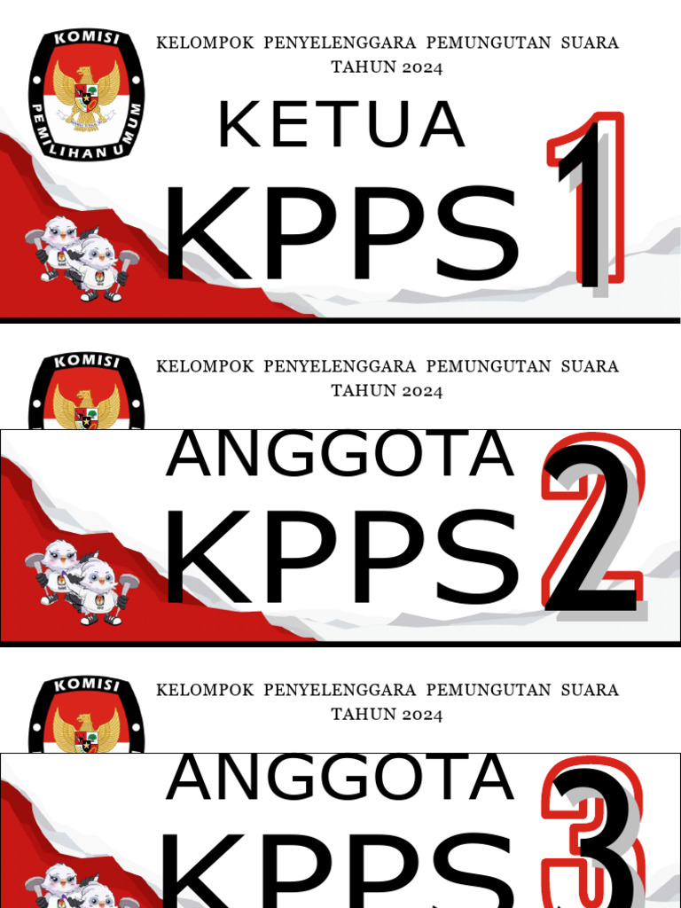 Struktur KPPS Pemungutan Suara 2024 | PDF | Olahraga & Rekreasi | Agama ...