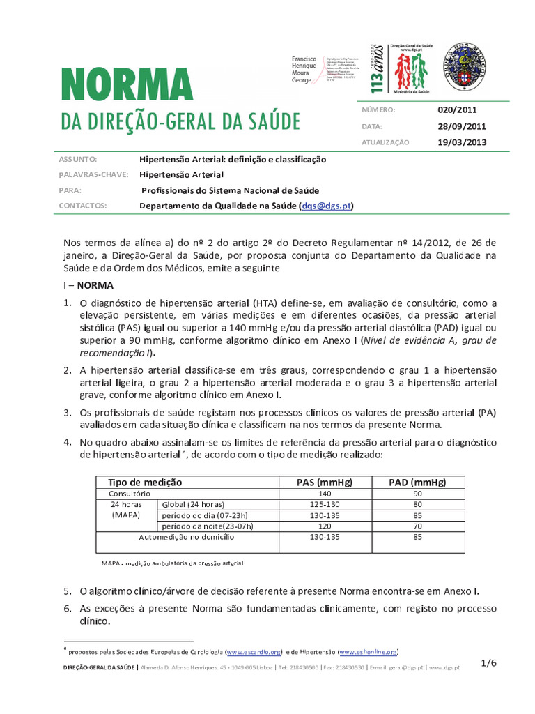 Norma DGS HTA 2013 | PDF
