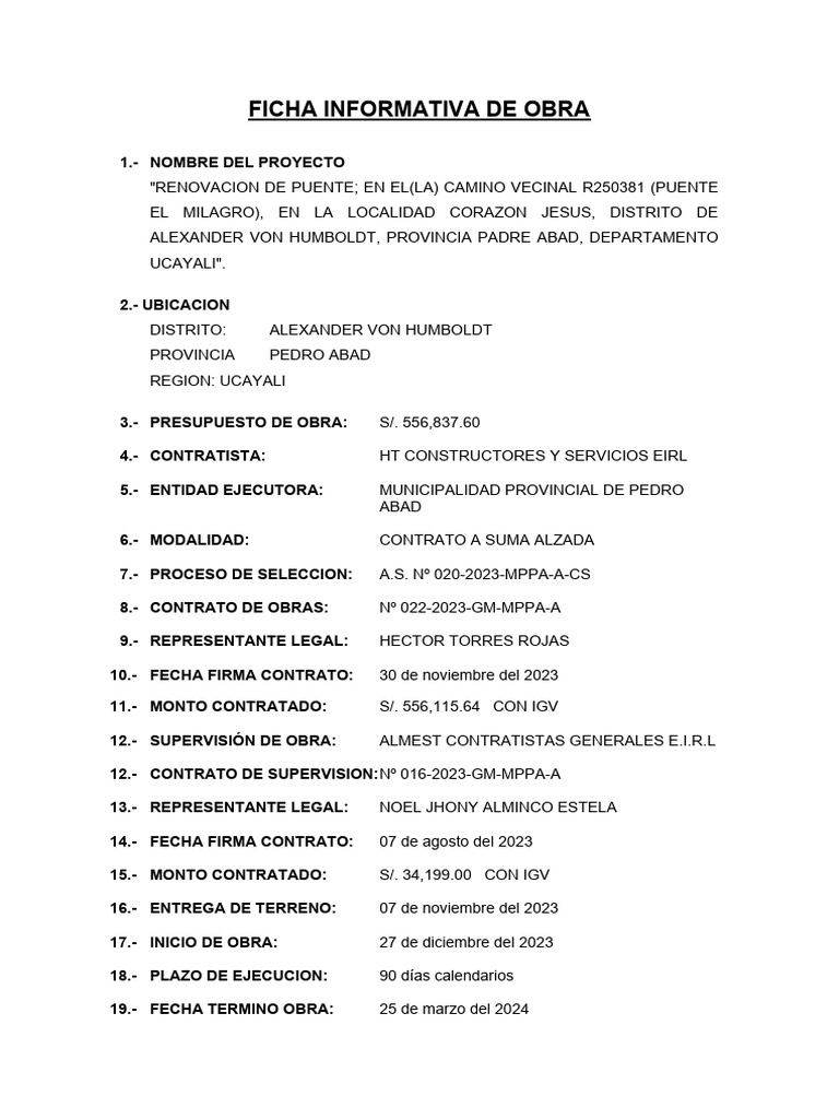 Ficha Informativa | PDF