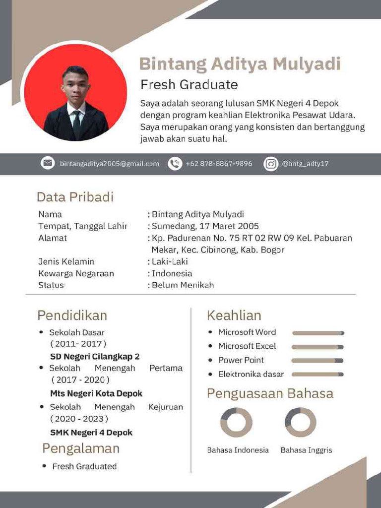 Bintang Aditya Mulyadi - CV | PDF