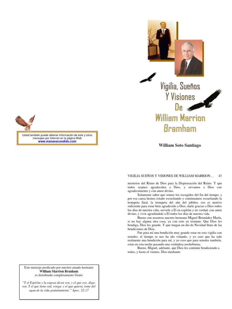 1991-12-24-25 Vigilia Suen Âos y Visiones de William Marrion Branham ...