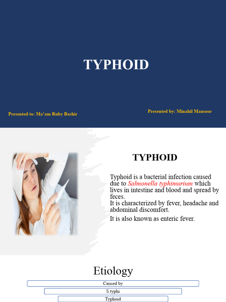 Typhoid | PDF | Clinical Medicine | Medical Specialties