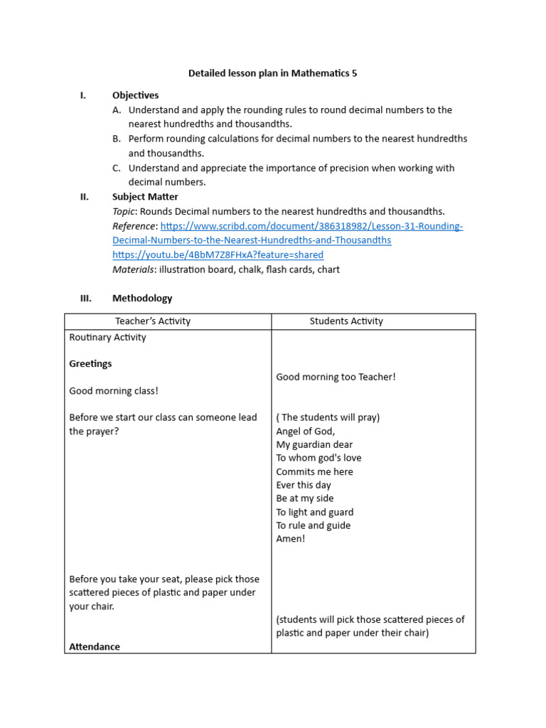 BelilaJ Maricris Math DLP | PDF | Rounding | Numbers