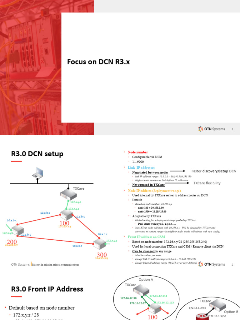 Otn Systems - Focus On DCN - Xtran r3.x - V5 | PDF